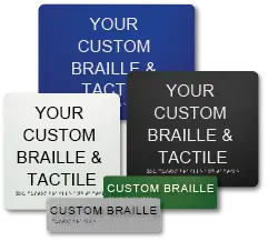 Custom Braille & Tactile ADA signs – StatutorySigns.au
