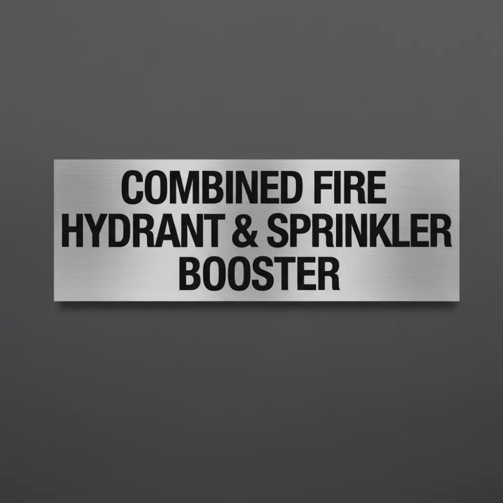 Combined Fire Hydrant & Sprinkler Booster Sign | Statutorysigns.au ...