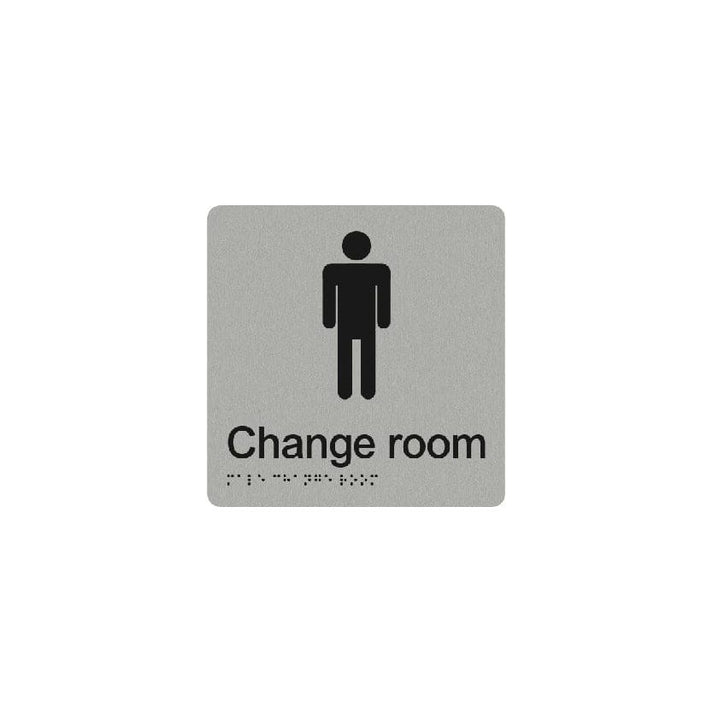 Braille & Tactile Male Change Room sign – Statutory Signs